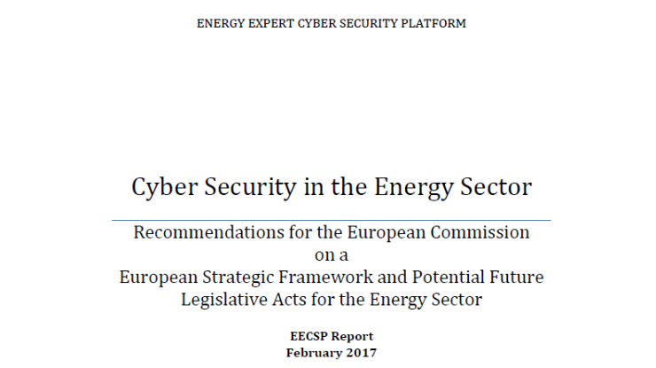 EU Commssion releases report on Cyber Security in the Energy Sector ...
